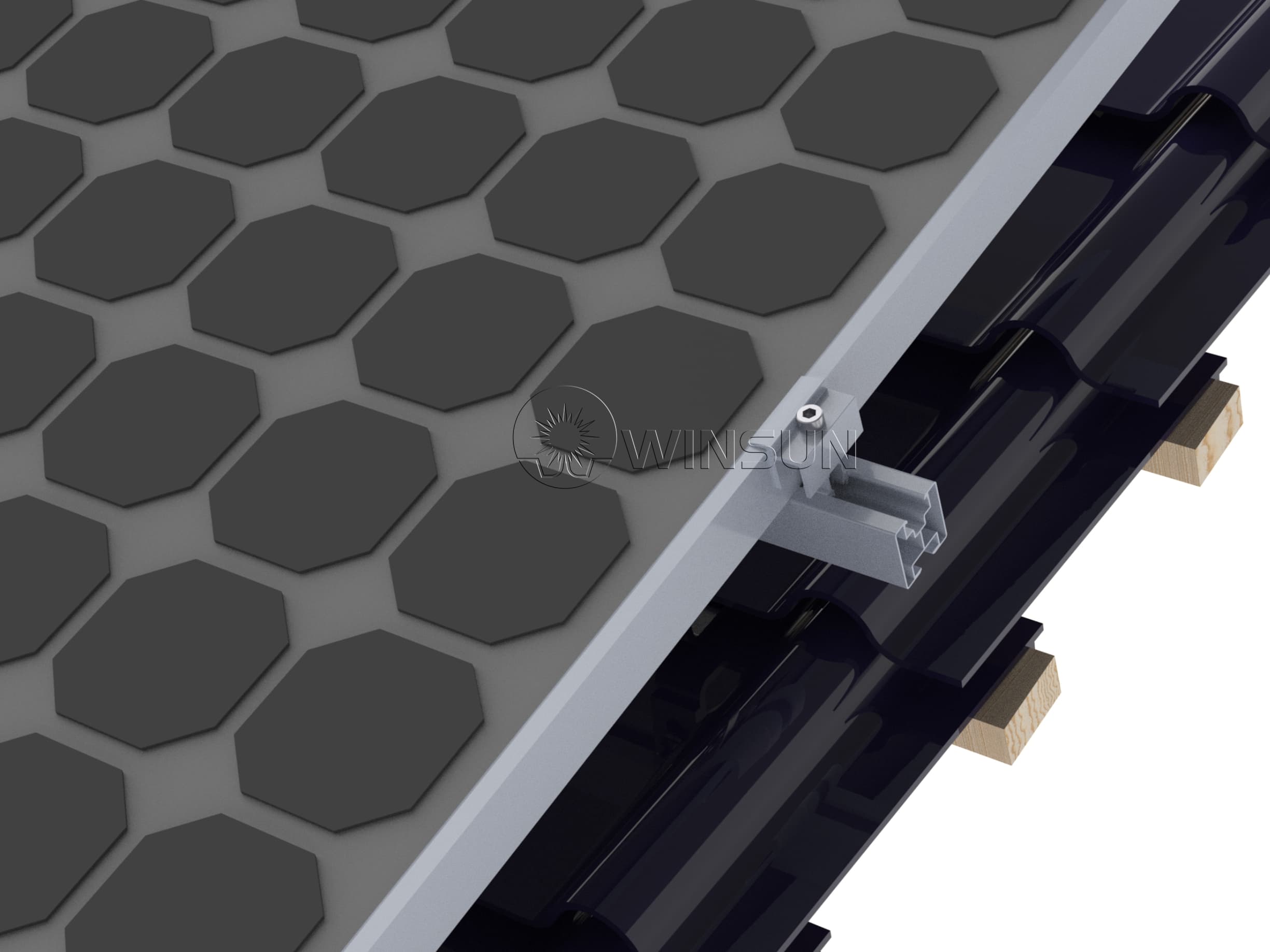 OEM/ODM 40*40 Aluminum Solar Mounting Profile For Solar Panel Roof ...